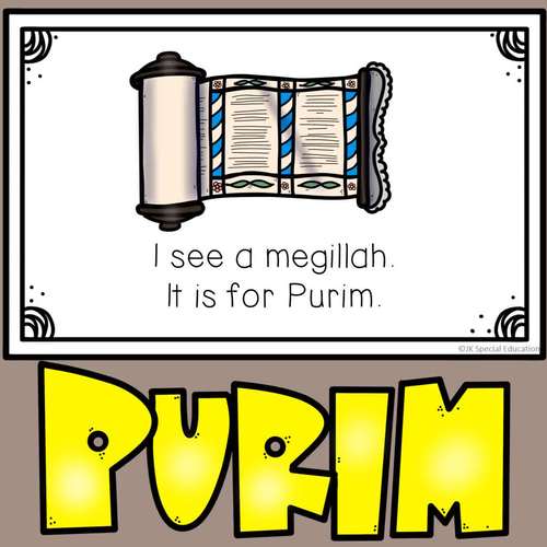 Purim activity | I can read Purim mini book | Emergent reader with ...