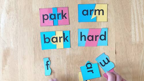 Ar Phonics Jigsaw Puzzle Digraph Game Special Education Kindergarten