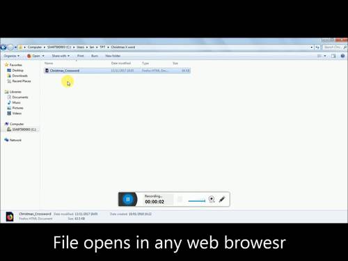 Digital Interactive Christmas Crossword Game for IWB / Laptop Projector ...