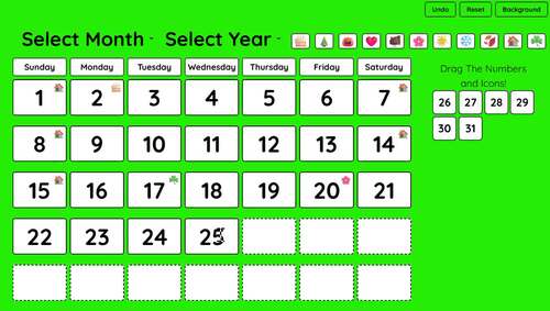 Interactive Calendar/Digital Whiteboard/12 Months by Granehampton Lane