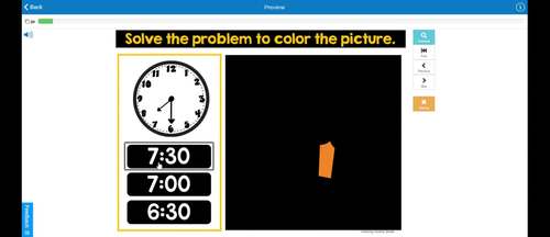 Boom Cards Valentines Telling Time to the Hour and Half Hour Digital ...