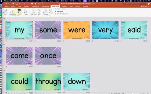 Magnetic Foundations Super Word Random Word Review Unit 2 Week 6 - 10