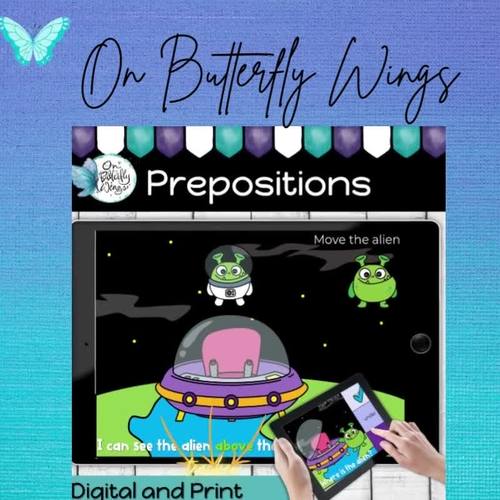 Prepositions by On Butterfly Wings | TPT