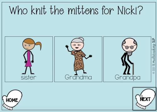 The Mitten Book Companion | Speech Therapy | Boom Cards™ & Printable