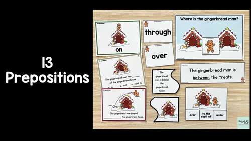 Gingerbread Man Prepositions of Place or Positional Words Activities ...