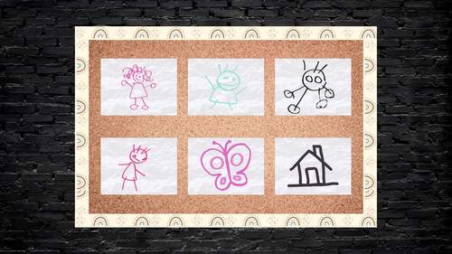 Neutral Boho Star Rainbow Printable Bulletin Board Border Classroom Decor