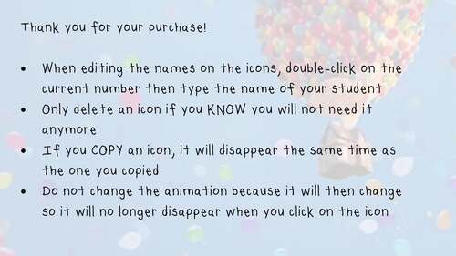 Interactive Attendance - Balloons - Editable by Deanna Rigney | TPT