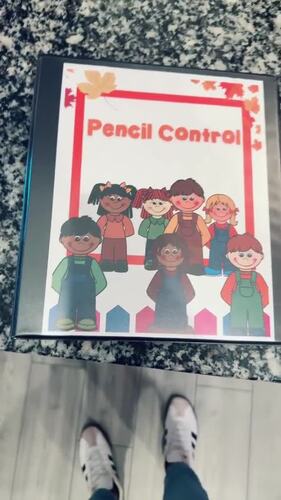 Pencil Control Worksheets | Preschool & Kindergarten Fine Motor Tracing ...