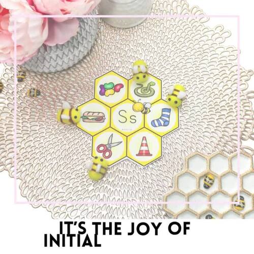 Bee Initial Sound Activity for Bee Literacy Centers - Bee Beginning ...
