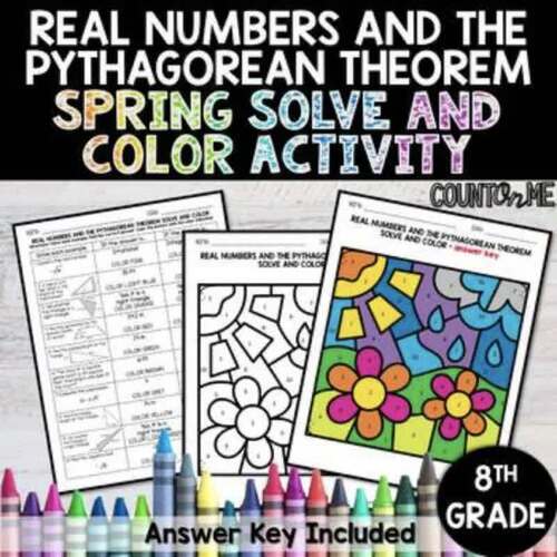 Real Numbers And The Pythagorean Theorem Solve and Color Activity ...