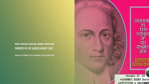 SINNERS IN THE HANDS OF AN ANGRY GOD [LESSON ACTIVITIES] | TPT