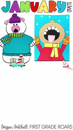 January Craft Activities Penguin, Snowman, Hot Chocolate, Catching Snow ...