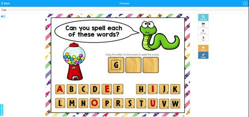 Spell Short Vowel CVC Digital Task Cards | Boom Cards | TPT