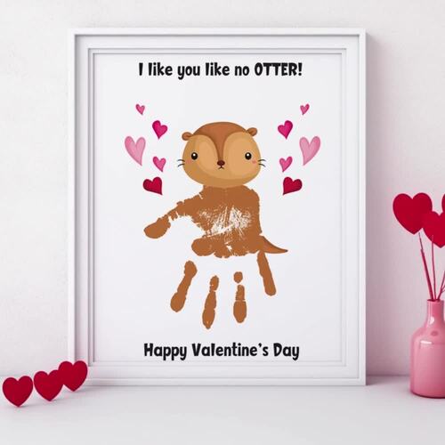 Valentine's Day Handprint Craft | Valentines Day Handprint Art ...
