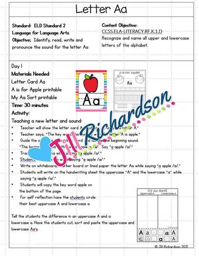 ESL Phonics Letter A The Science of Reading Preschool Kindergarten First