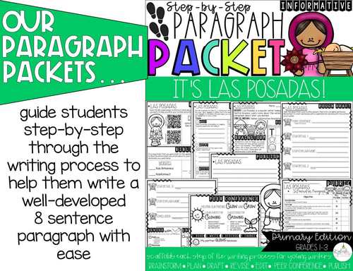 It's Las Posadas | Step by Step Paragraph Packet | Informational Writing