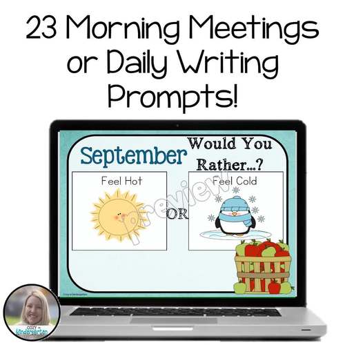 September Morning Meeting Slides | Daily Would You Rather | Kindergarten