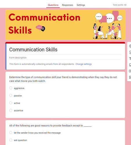 Healthy Relationship Skills Unit | Google Forms | Health | TPT