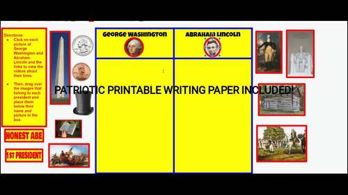 Presidents' Day Fun (Kindergarten and 1st Grade Digital Activity)