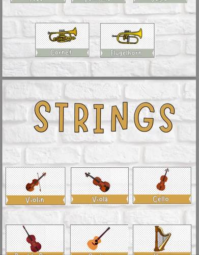 Instrument Posters | Spotted Music Classroom Decor | TPT