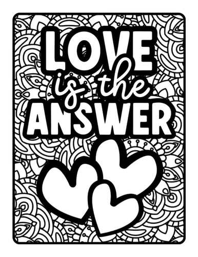 Valentine’s Day Coloring Pages, Heart Crafts, Love Activity, Coloring ...