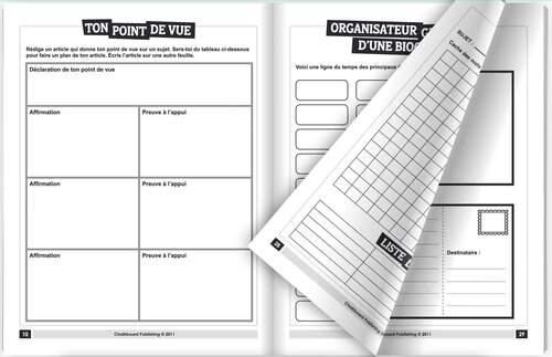 Canadian Time Fillers Grades 4-6 (French Version) by Chalkboard Publishing