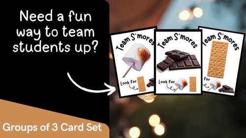 Groups of 3 Team Cards! Group Creator! Food Themed! Building Thinking ...