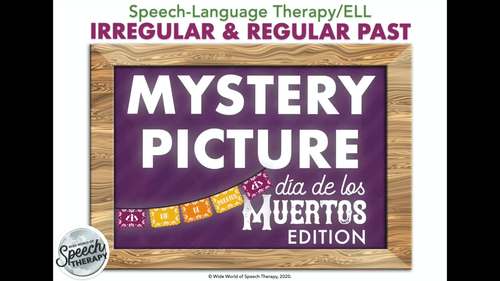 Irregular and Regular Past Tense Verbs Day of Dead Mystery Picture Boom ...