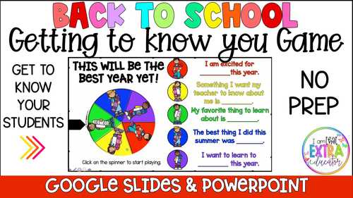 No Prep First Day of School | Classroom Community Games | Morning Meeting