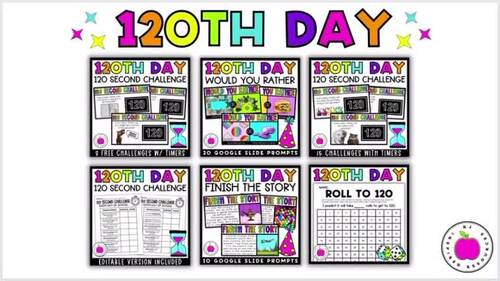 120th Day of School Activities and Games Bundle by KJ Inspired Resources
