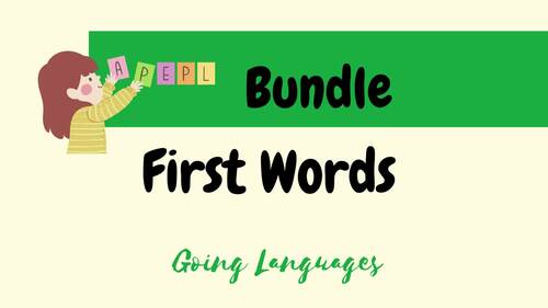 First Words Bundle (Alphabet, Printable, Interactive worksheet) | TPT