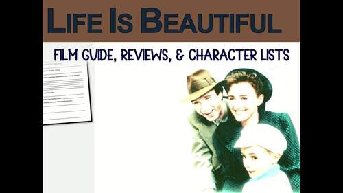 LIFE IS BEAUTIFUL Film Guide: Slides, Printable Movie Questions and ...