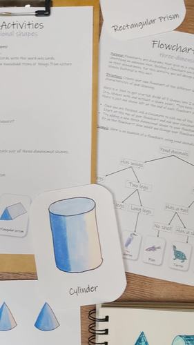 3D shapes mini study: three-dimensional shapes and volume lesson plan