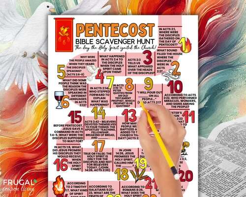 Pentecost Scavenger Hunt, What is Pentecost, Holy Spirit + Pentecost Trivia