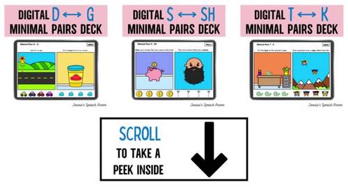 Bundle - Fronting and Backing Minimal Pairs G - D, K - T and S - SH