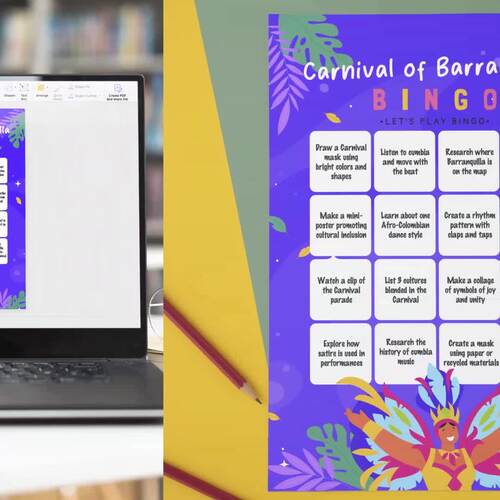 Carnival of Barranquilla Bingo | Cultural Diversity Classroom Activity ...