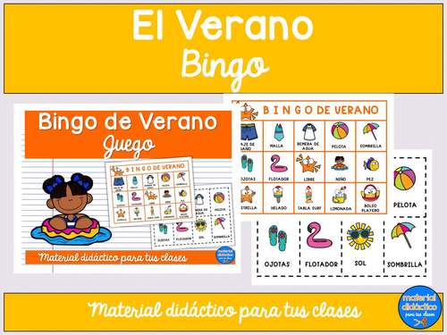 Bingo de Verano- juegos- Spanish Resources | TPT