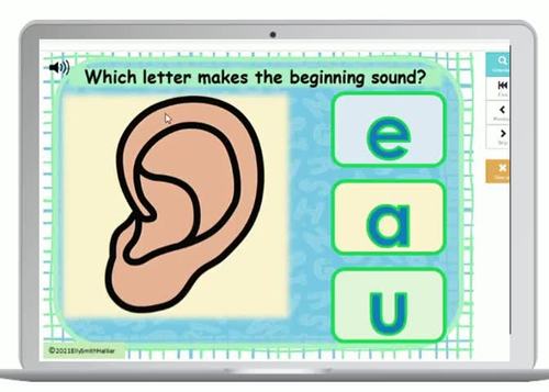 Beginning Sounds and Letter Match (Boom Cards with Audio) | TPT