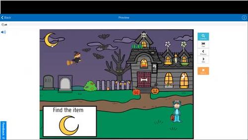 Halloween Scavenger Hunt and WH Question Scene Home Boom Cards™ | TPT