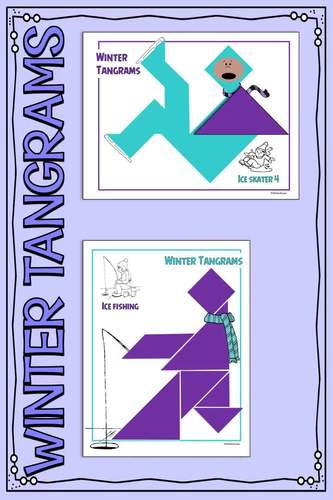 TANGRAMS TANGRAM PUZZLES WINTER Math Center Problem Solving Critical ...