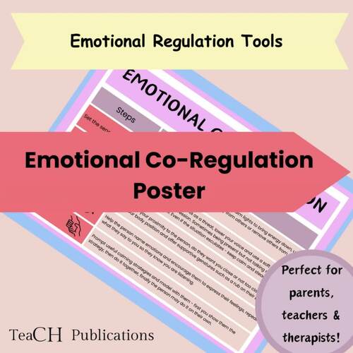 Co Regulation Poster - Tips to Help someone regulate emotions | TPT
