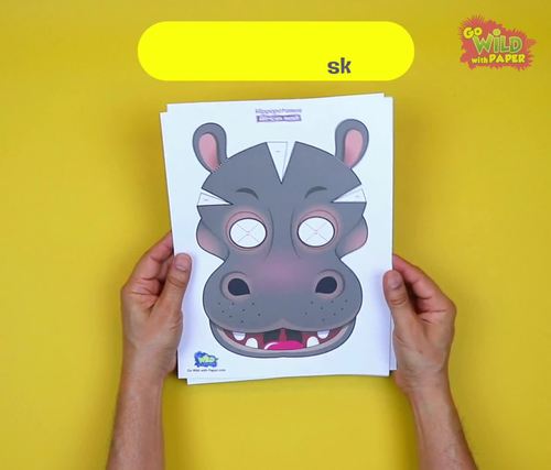 Hippo Mask | Printable Craft Activity | African Animal Papercraft ...