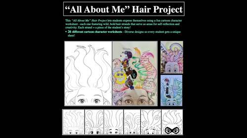 Back to School "All About Me" -Creative Hair Worksheets plus ...