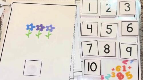 Spring Counting Flowers Adapted Book | Numbers 1–10 for SPED & Homeschool