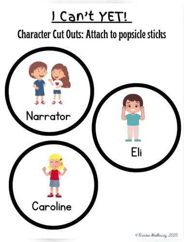 I Can’t YET! | Reader’s Theater Script & SEL Activities for 1st Grade