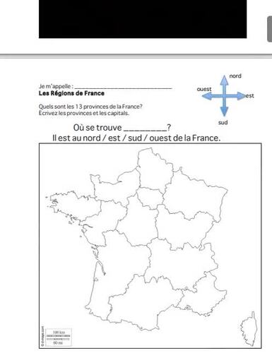 Les Provinces de France - French Provinces Complete Lesson w/all skills ...