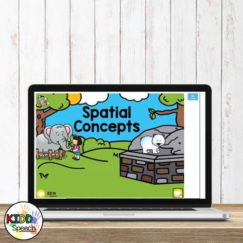 Preschool Speech Therapy Zoo BOOM Cards Spatial Concepts Open Ended Scenes