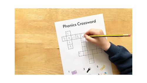 Digraphs ai or ar Worksheet Differentiated Phonics Crossword Puzzle ...