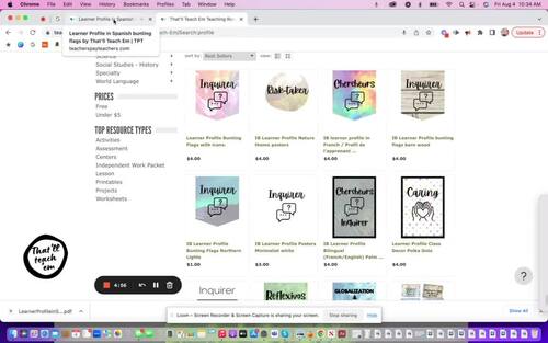 Learner Profile in Spanish bunting flags / Perfil de la Comunidad de ...