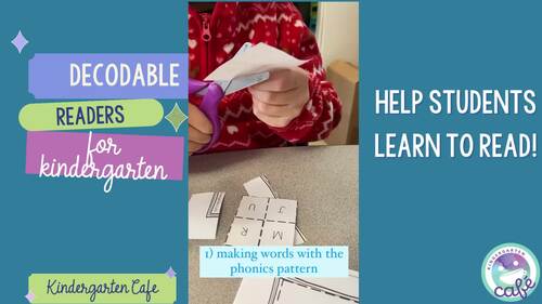 Kindergarten Decodable Readers BUNDLE! by Kindergarten Cafe | TPT